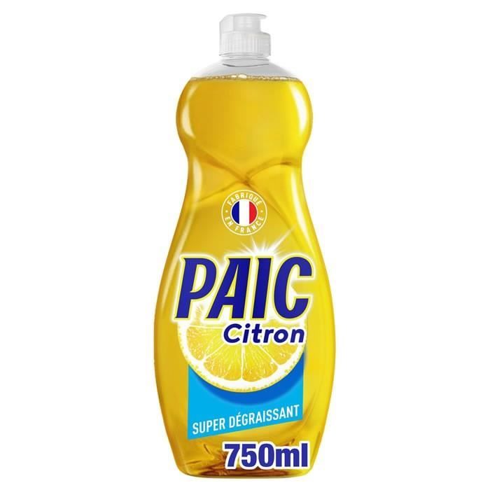 PAIC Citron - Liquide vaisselle super dégraissant citron 750 ml ...