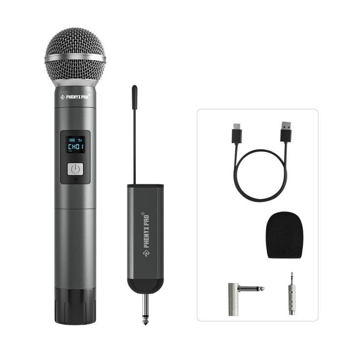 Kit de microphone à batterie aste sans fil simple déterminer Mic Phenyx ...