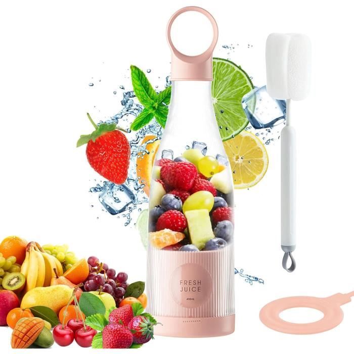 Blender Portable Smoothie 450Ml, Mixeur Portable Pour Smoothies Shakes ...