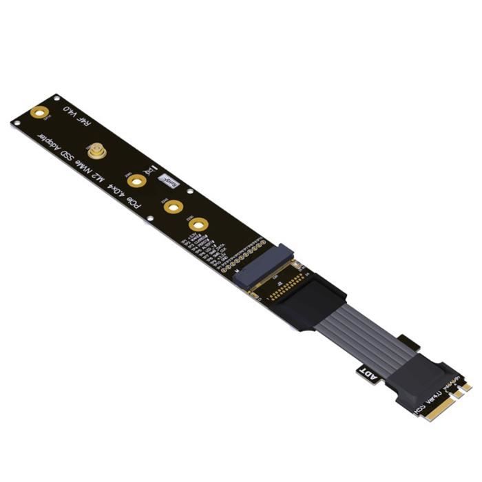 M.2 WiFi A.E Key Vers M.2 pour NVME M Key SSD Carte de Montage PCIE 4.0 ...
