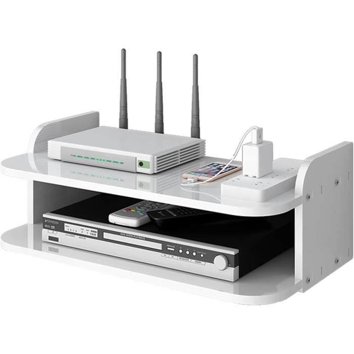 Meuble Tv Étagères Murales, Meuble De Téléviseur Flottant Wifi-Dvd ...