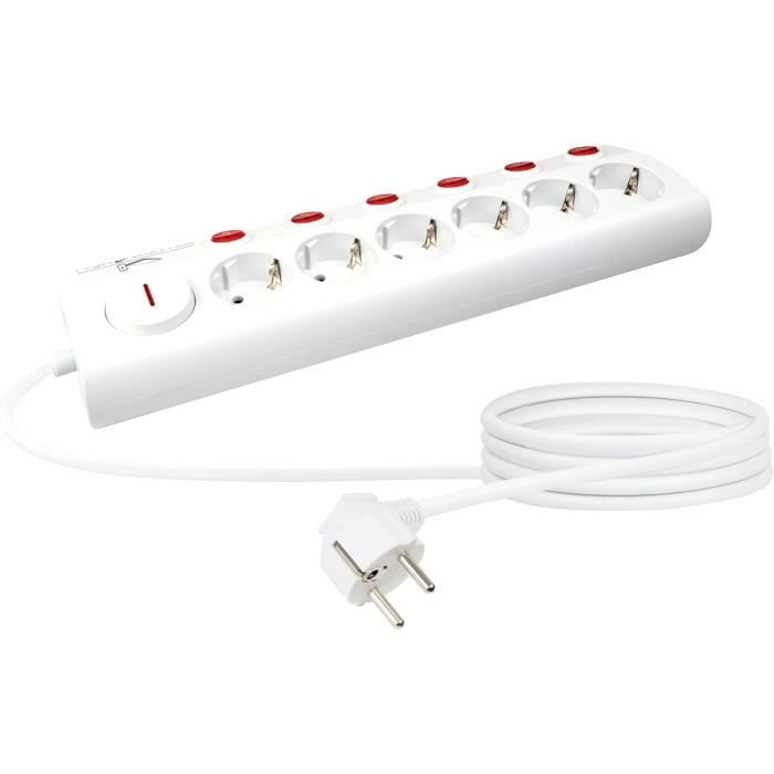 658668- Multiprise | Interrupteur individuel | 6X | Shuke | Maximum ...