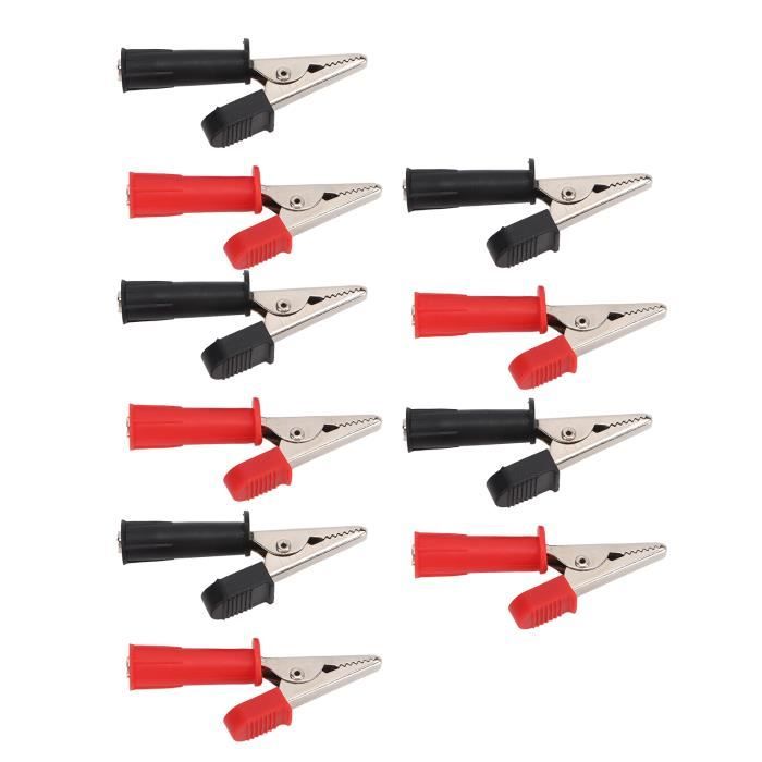 YOSOO Clips de fil Pince crocodile isolée pince de Test d'ouvertures en ... YOSOO Clips de fil Pince crocodile isolée pince de Test d'ouvertures en ...