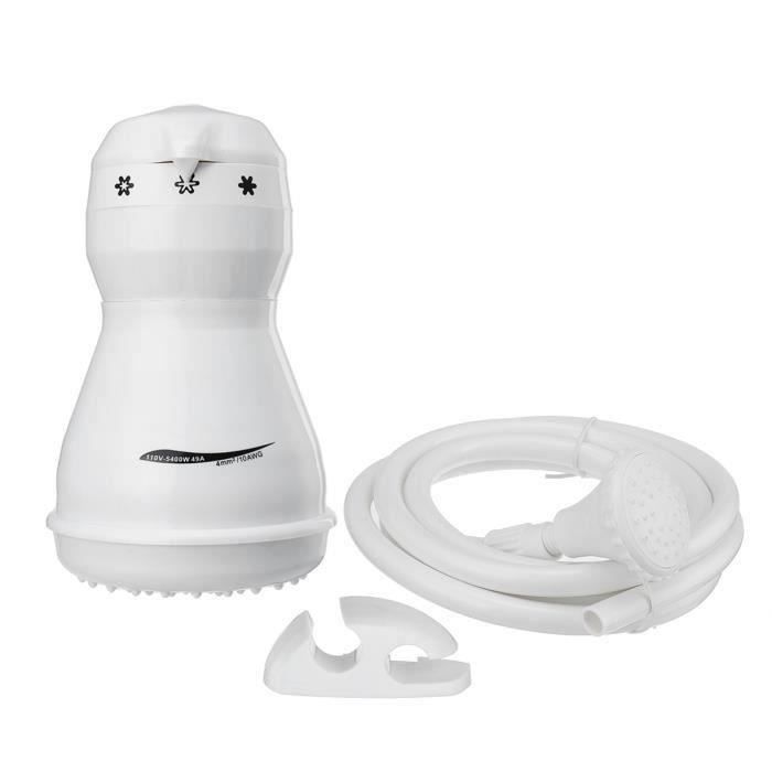 Pomme Douche Electrique - Chauffe-Eau Instantané Réglable 3700W A 5400W ...