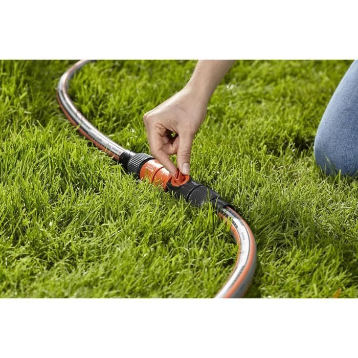 Raccord de tuyau avec vanne de régulation de Gardena : l'embout Gardena ...