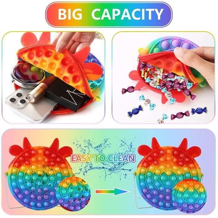 Sac 2 en 1 Pop It pour enfant - Jouet sensoriel anti-stress ...