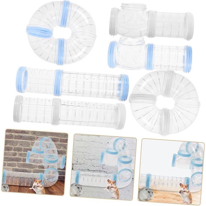 Accessoires pour Cage À Hamster 2 Ensembles Tunnels Jouets Matériau PP ...