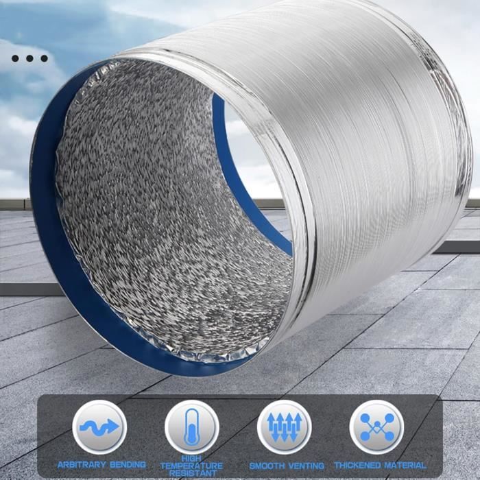 Tuyau D'Evacuation D'Aeration Flexible En Aluminium Conduit D ...
