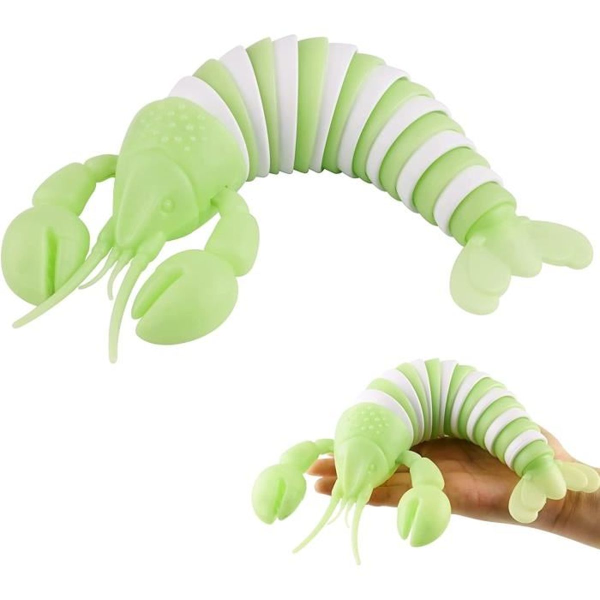 3D Slug Articulé Toy Réaliste Slug Insectes Fidget Toy Jouet de bureau ...