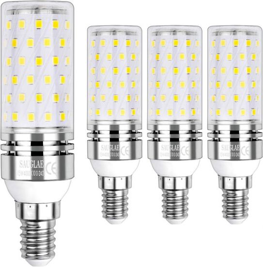 LED Ampoule Mas 15W 120W quivalent Ampoules Incandescence 4000K Blanc Neutre 1700LM E14 Petite ...