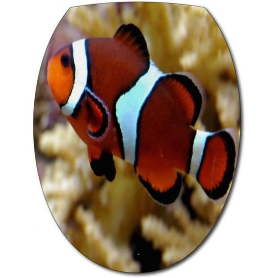Sticker Abattant De Wc Poisson[u5510] - Cdiscount Bricolage