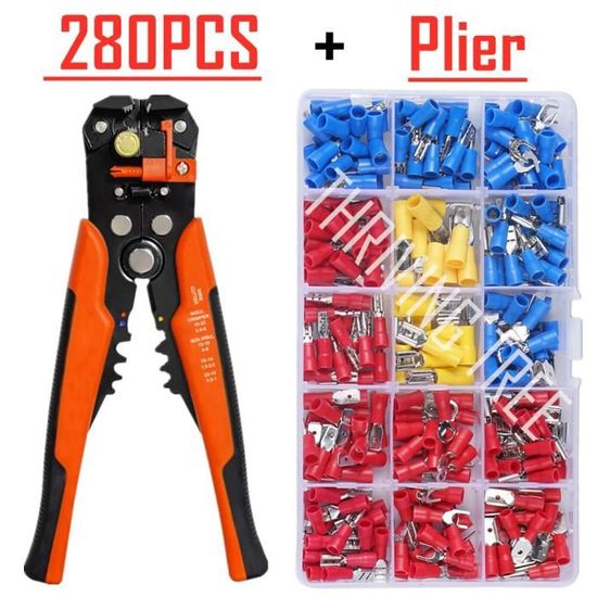 COSSE ELECTRIQUE,280PCS Orange--Connecteur de câble isolé pour fil électrique, 480-280 pièces ...