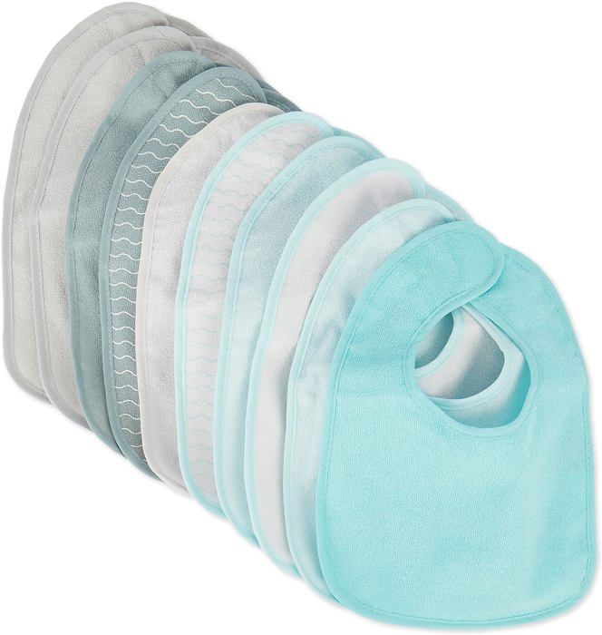 Lot de bavoirs bébé - 10x bavoir imperméable bébé - lot bavoir ...