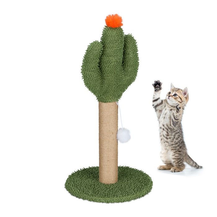 Relaxdays Griffoir pour chat en forme de cactus, HxD : env. 59x31 cm ...