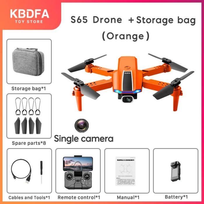 Orange-Simple C-1B - KBDFA s65 pro 4k mini drone hd wifi fpv rc drones ...