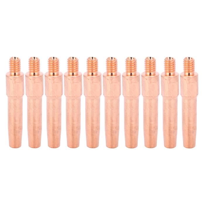 AIZ 10pcs L45 Embout de contact pour torche de soudage MIG en cuivre ...