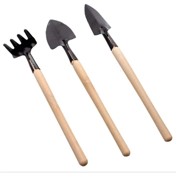 LinTin 3pcs - Set Mini Jardin Pelle râteau bêche for Fleurs Plante en ...