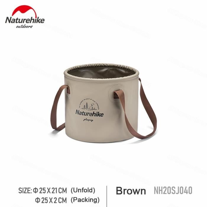 Sac d'hydratation,seau à eau rond pliable 10l 20l,voyage en plein air ...