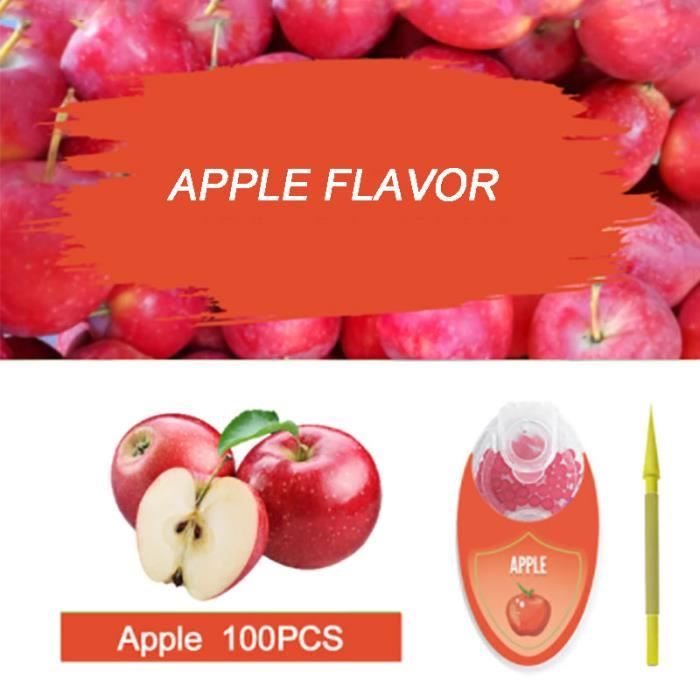 100 pièces pomme-Boîte de capsules de cigarettes, boîte de perles ...