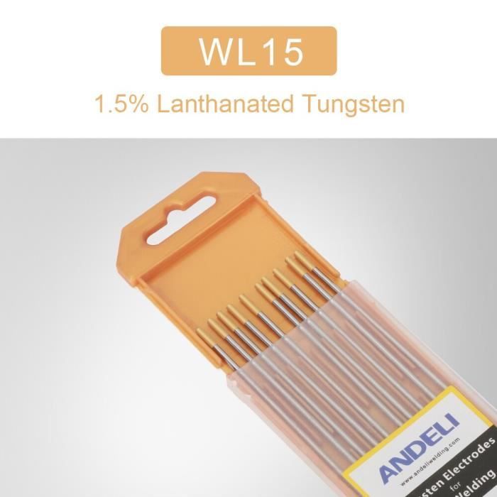 ANDELI électrode en tungstène pour Machine à souder Tig 16 20 24 32mm ...