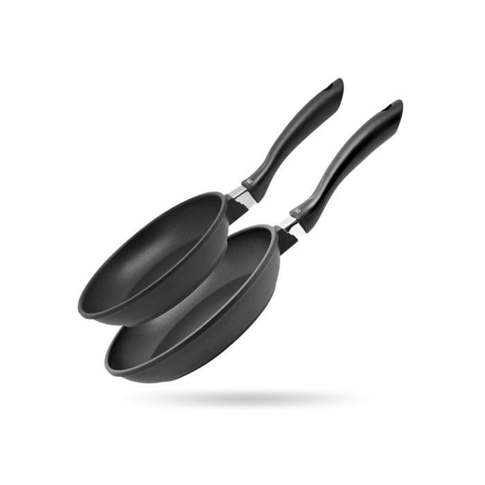 Lot de 2 poêles 24 cm et 28 cm sans PFAS Elo Alucast - Cdiscount Maison