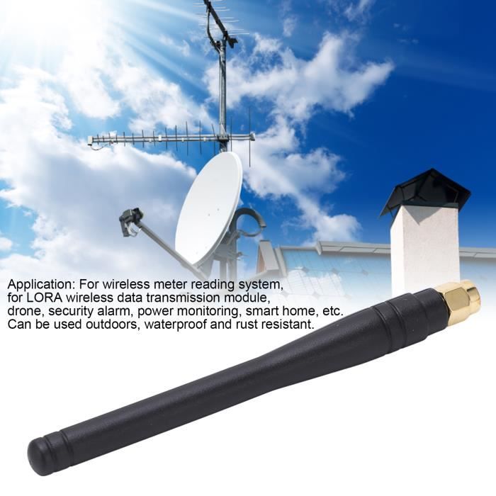 2 pièces 3DBI antenne à Gain élevé bande complète étanche connecteur SMA rotatif à 360 ° pour ...