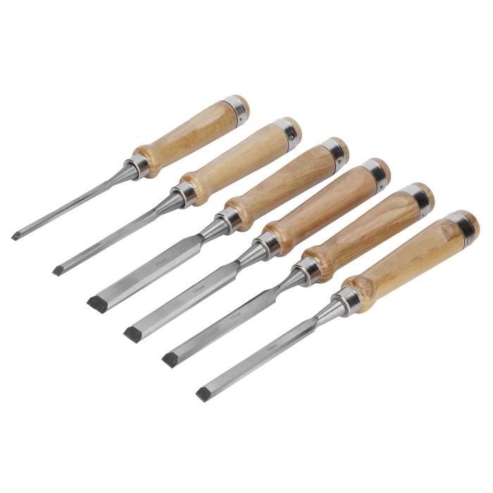 HURRISE Ciseau à bois Ensemble d'Outils de Ciseaux à Bois Ciseau Couteau de Sculpture sur Bois ...