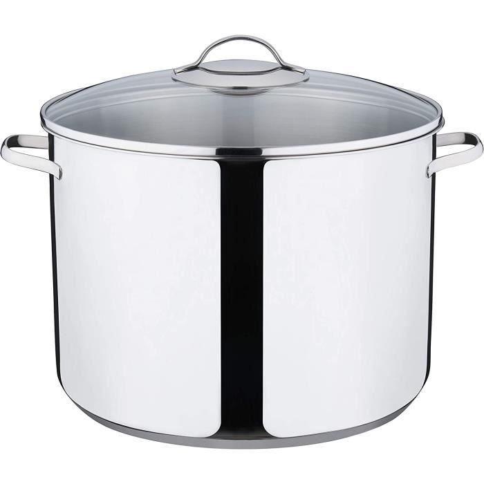 Kelomat Classico Marmite avec Couvercle en Verre 30 cm Capacite 15 l ...