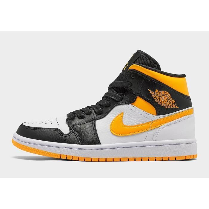 Baskets AIR-JORDAN 1 FDJFLFGFH Mid WMNS Laser Orange Homme Orange ...