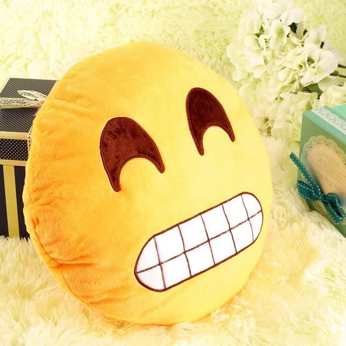 Coussin doux Emoji Coussin mignon Emoticon Poupée confortable en ...