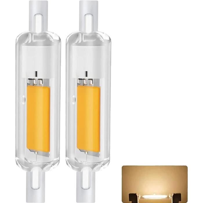 Ampoule Led R7S 78Mm Dimmable,10W Équivalent À 100W Ampoule Halogène ...
