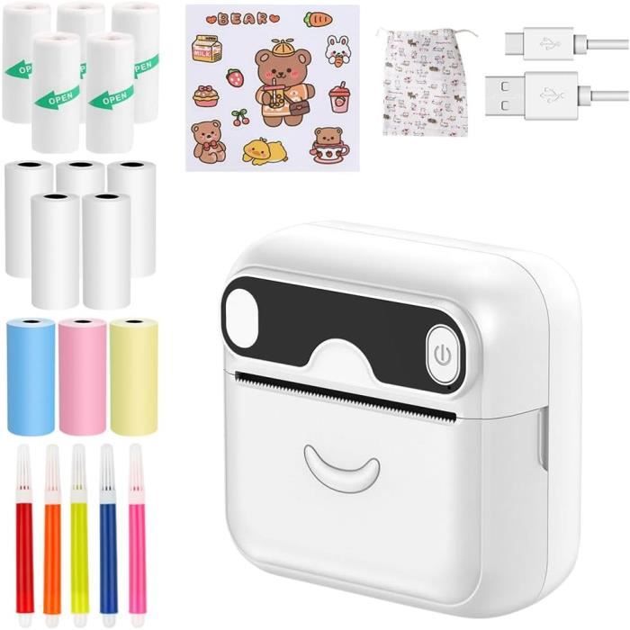 Mini Imprimante Portable,Imprimante Photo Thermique,Mini Imprimante ...