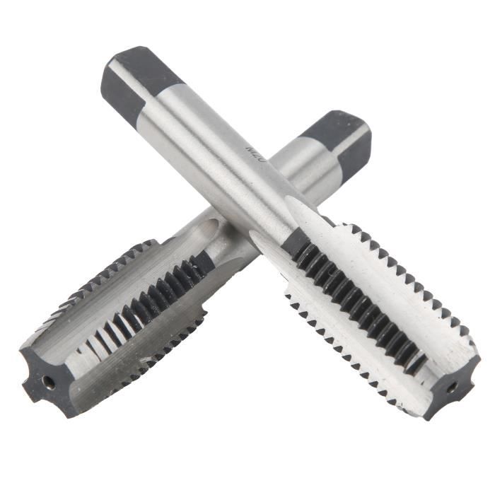 Taraud manuel Métrique - TBEST - M20 - Acier au carbone résistant aux chocs - Filetage fin et ...