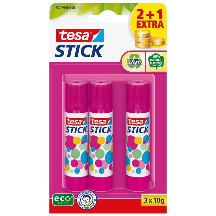 TESA Lot de 3 stick colle - Rose - 10g - Cdiscount Beaux-Arts et ...