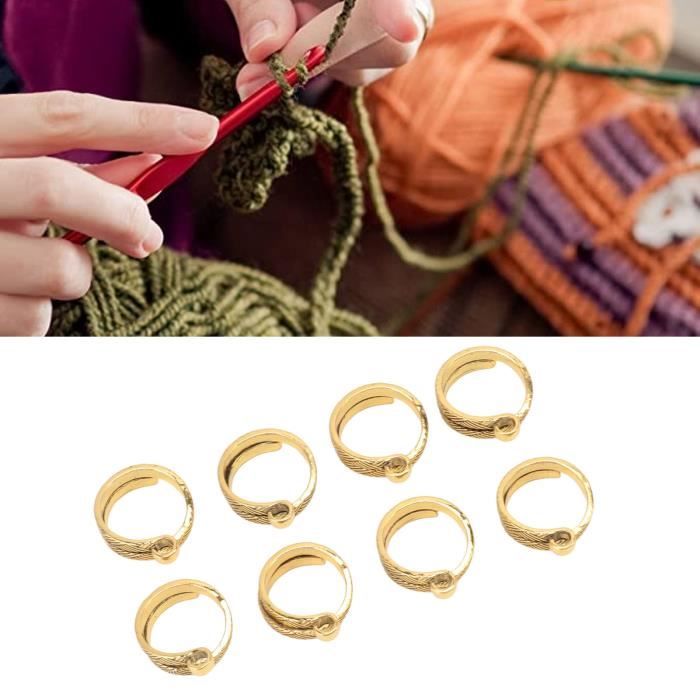 FHE- Anneau de boucle de crochet à tricoter 8 PCS Tricot Crochet Boucle ...