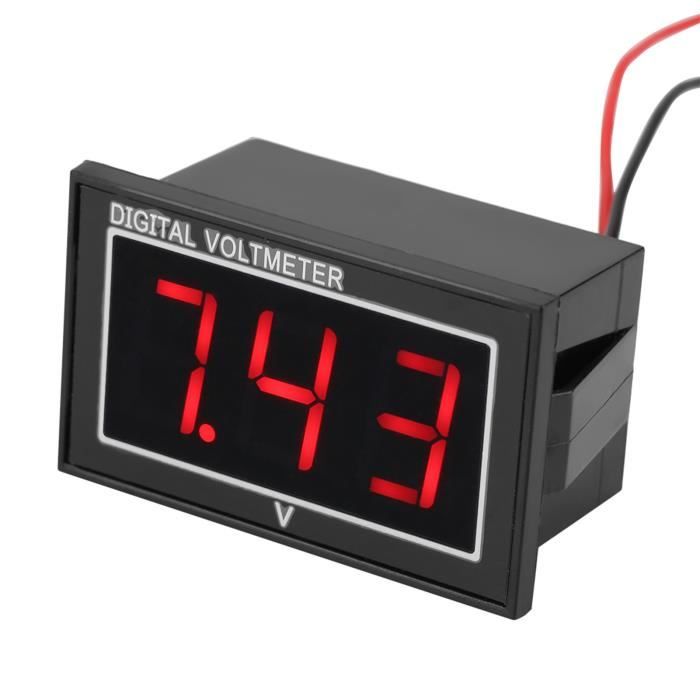Voltmètre CC 1pc Digital 0.56″ LED Display Étanche Voltmètre DC Voltage ...