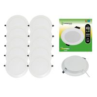 30 Spots Encastrable LED Downlight Rond Extra-Plat 18W Blanc Neutre 4500K - Cdiscount Maison