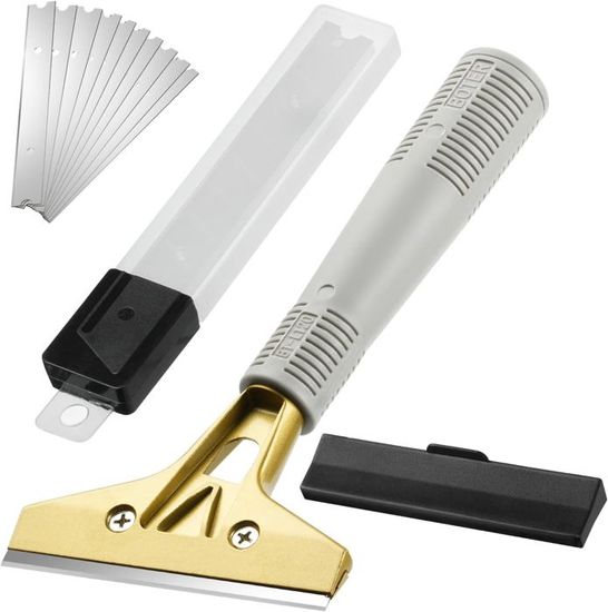 Grattoir Vitre avec 11 Lames, 210mm Grattoir de Sols, Grattoir Peinture ...