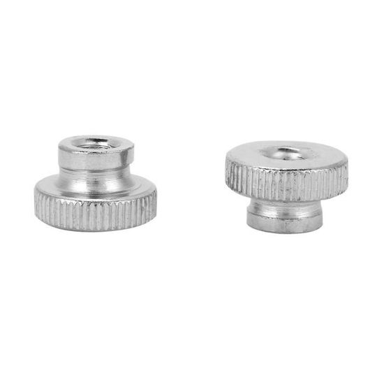 Dilwe Écrou de poignée M3 M4 M5 M6 M8 M10 en acier au carbone nickelé ...