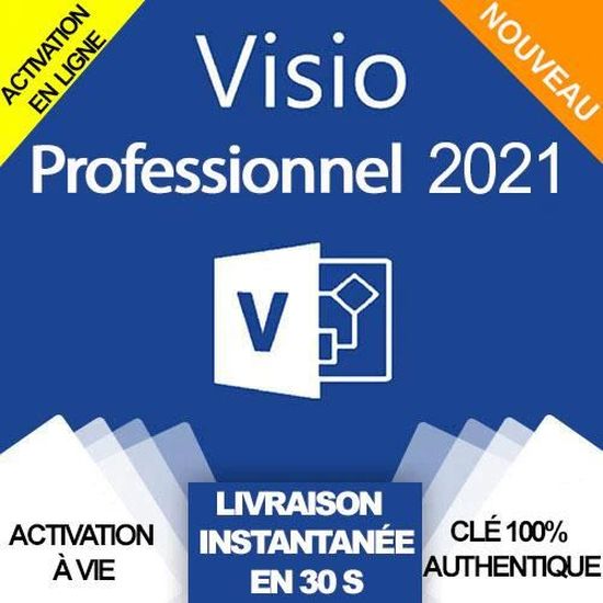 Microsoft Visio Pro 2021 500PC à télécharger - Cdiscount