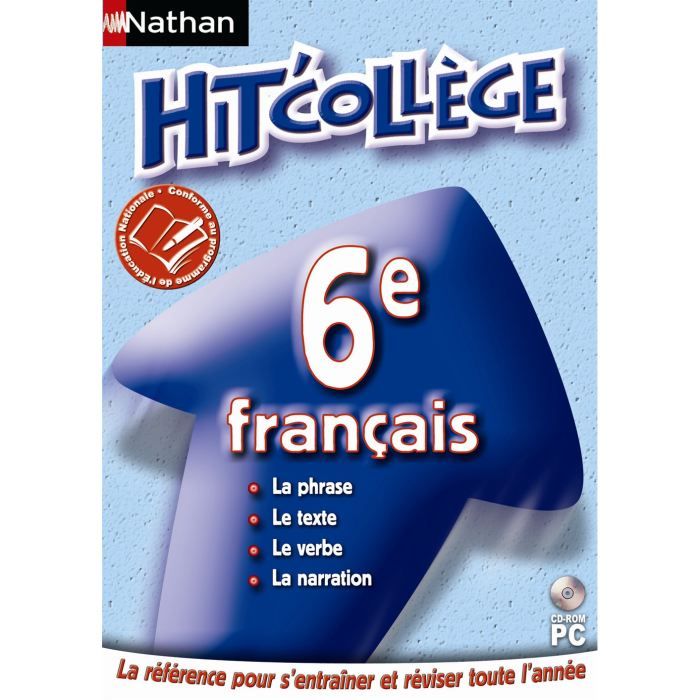 HIT'COLLEGE FRANCAIS 6ème / LOGICIEL PC CD-ROM - Cdiscount Jeux vidéo
