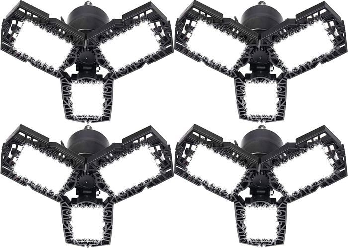 Lumière de garage LED 5000 lumens 6500K lumière du jour 50W, Trois ...