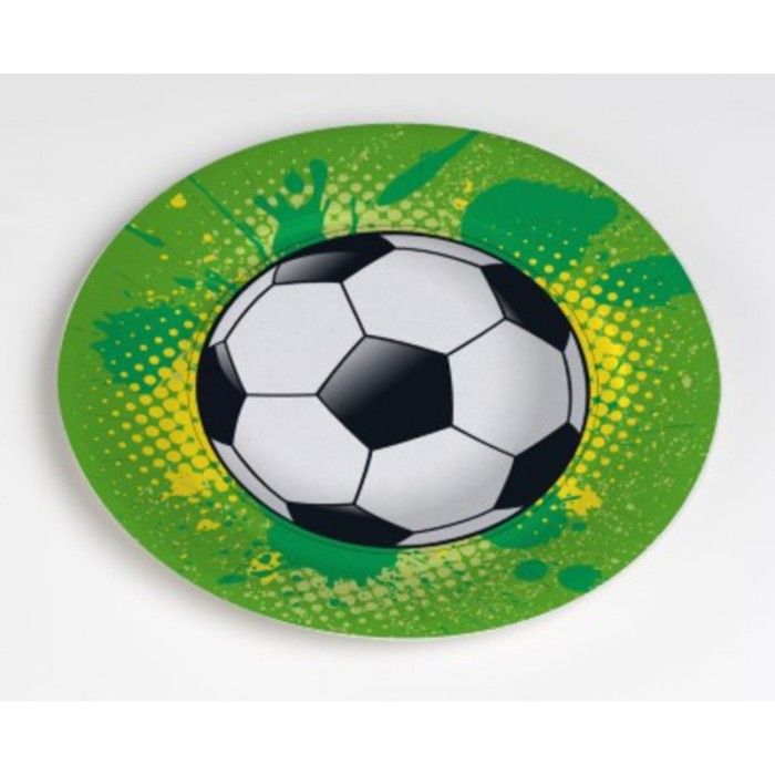 Assiettes en carton - Foot Goal - 23 cm - Vert - 10 pièces - Pour ...