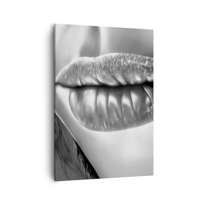 Impression sur toile Image sur Toile Tableau sur toile Femme Bouche ...