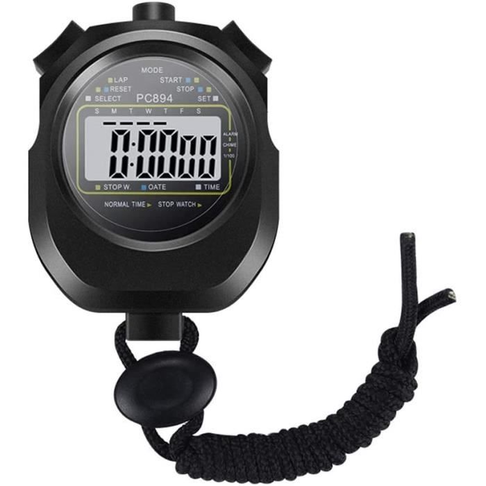 Handheld Professionnel LCD chronographe chronomètre chronomètre ...