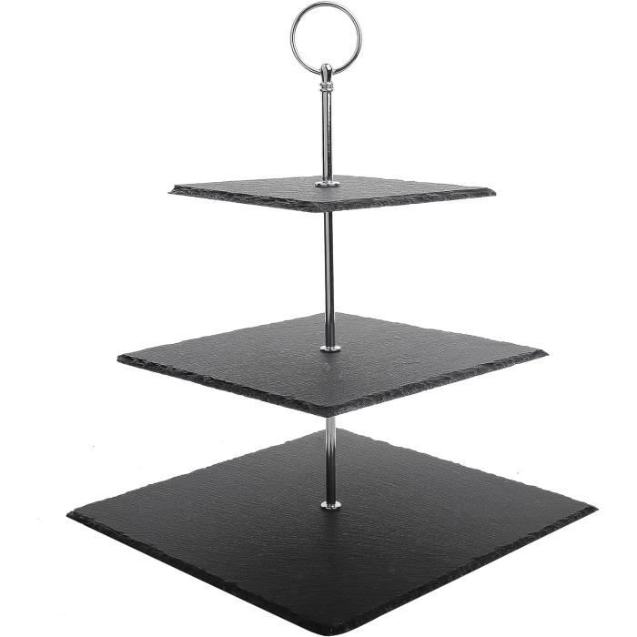 , Série Sweet.Time, Présentoir À Gâteau En Ardoise 3 Étages Assiette À ...