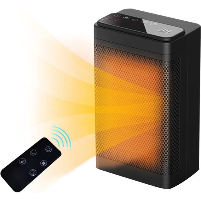 Radiateur Soufflant Ptc Chauffage Electrique - Noir - 2000 W - 90 ...