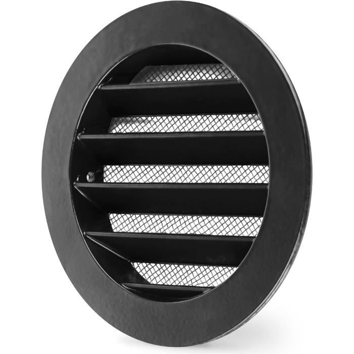 WSGG Grille Aeration Ronde 100mm Avec Moustiquaire Alu, Intérieur Fonte ...