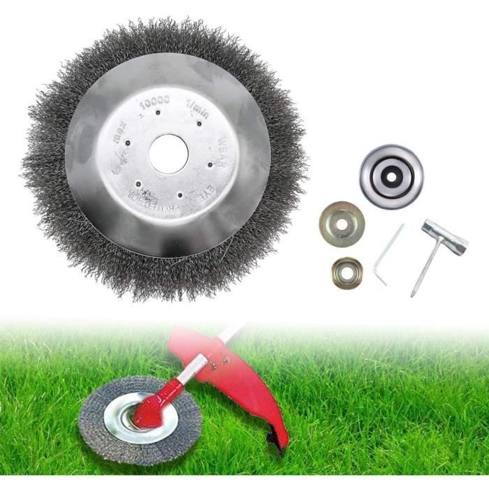 Tête De Débroussailleuse En Fil D'Acier, Tête De Débroussailleuse Pour Tondeuse À Gazon, 20,3 Cm ...
