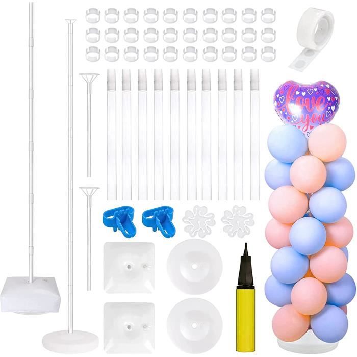 [I3642]2 Pièces Supports De Colonne De Ballon Réglables 1,65 M, Arbre ...